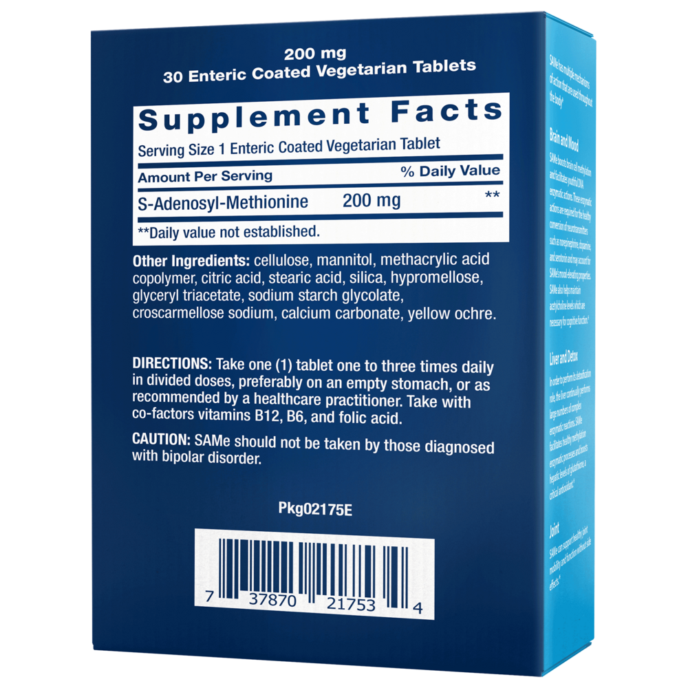 SAM-e 200 mg | 30 tablets – Bevko Vitamins