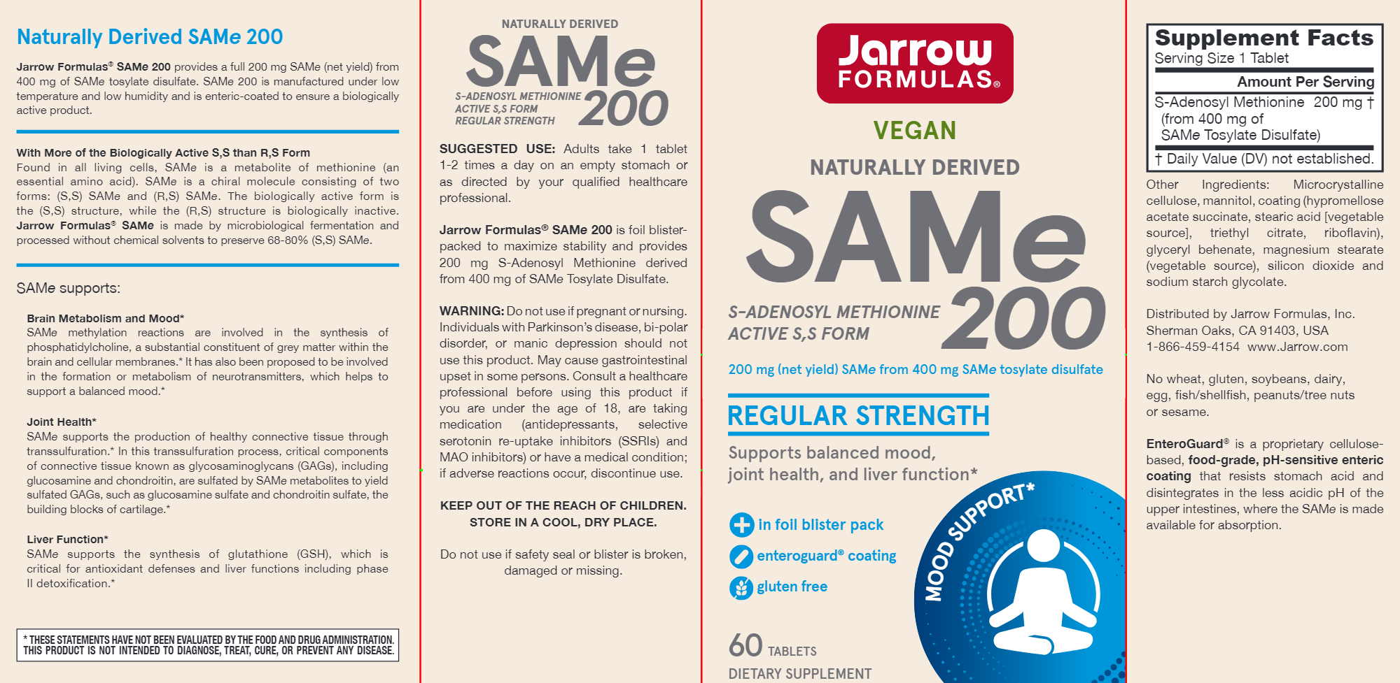 SAM-e 200 mg | 60 tablets – Bevko Vitamins